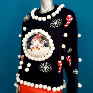 Forever 21 | Sweaters | Forever 2 3d Snow Globe Snowman Sweater Nwt ...